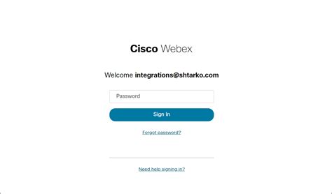 Webex By Cisco Sailpoint Saas Management