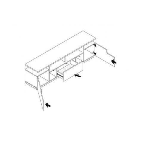 ᐉ Тумба под телевизор Світ Меблів Мери ЛДСП МДФ Нимфея альба Черный Белый глянец • Купить в