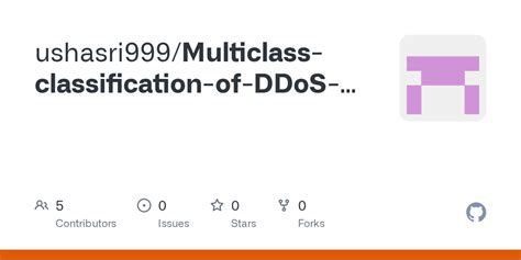 Github Ushasri999multiclass Classification Of Ddos Attacks In Iot Network Using Hybrid