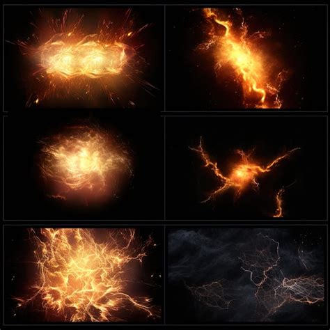 Premium Photo Fire Effect On An Isolated Black Background Vfx