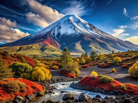Breathtaking Volcanic Landscape Photography Of Lanin Volcano In The