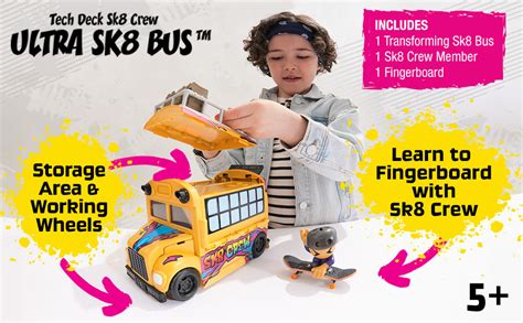 Tech Deck Sk8 Crew 2 In 1 Transforming Ultra Sk8 Bus