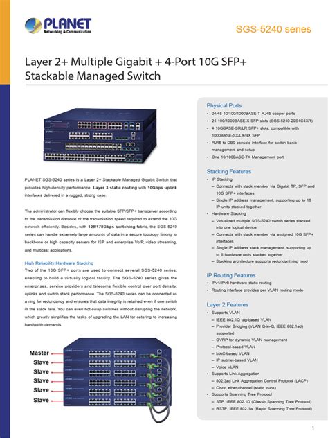 Datasheet Switch Pdf Network Switch Internet Standards