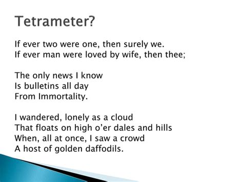 Iambic Tetrameter And Rhyming Couplet Pptx