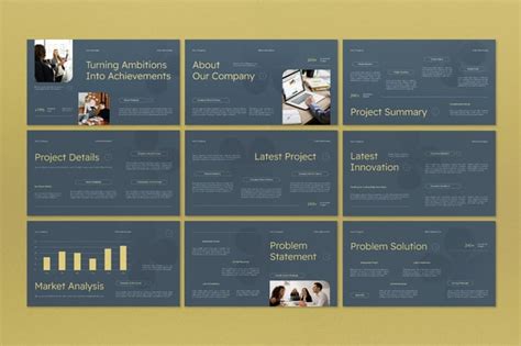 Blue Gray Modern Project Proposal Ppt Incl Presentation And Ppt Envato