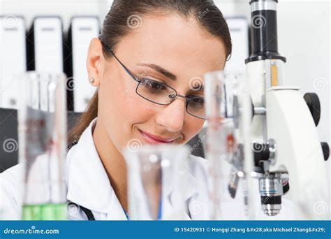 Lab Technician Stock Image Image Of Elegant Exam Glasses 15420931