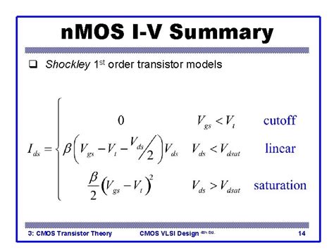 Lecture 3 CMOS Transistor Theory Outline Q Q