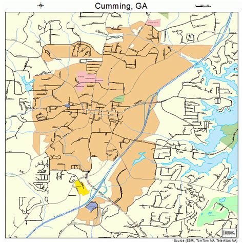 Cumming Georgia Street Map 1320932