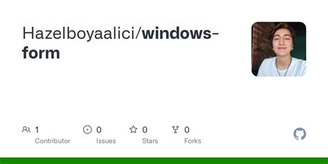 GitHub Hazelboyaalici Windows Form