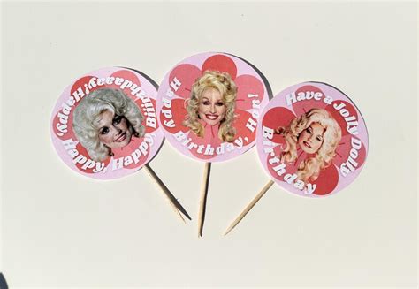 Dolly Parton Cupcake Toppers Instant Download Etsy Australia
