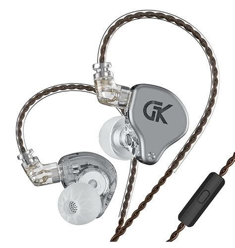 인이어 이어버드 유선 Gk Gs10 4ba1dd 하이브리드 Iem 이어폰 탈착식 케이블 포함 Hifi 티몬