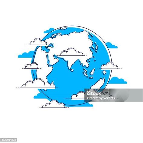 흰색 배경 아프리카 유럽 유라시아 아시아와 호주 대륙 쪽에 고립 된 행성 지구 벡터 일러스트 레이 션 0명에 대한 스톡 벡터 아트 및 기타 이미지 Istock