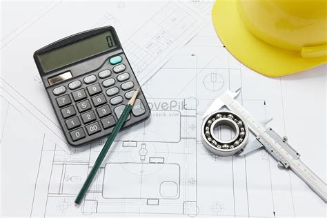 엔지니어링 도면 측정 도구의 클로즈업 사진 무료 다운로드 Lovepik