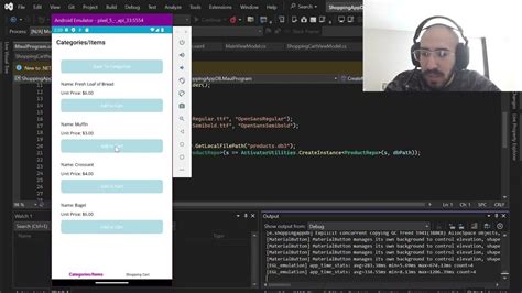 Maui Project 4 Shopping Cart App With Sqlite Db Youtube