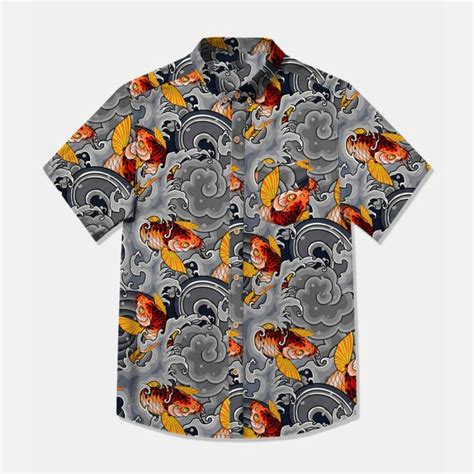 Hardaddy Ukiyoe Koi Hawaiian Shirt Gullclothes