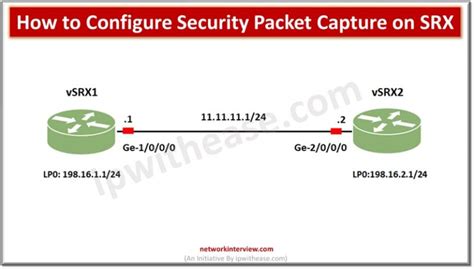 How To Configure Security Packet Capture On Srx Network Interview