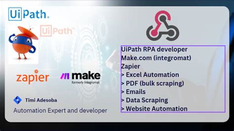 Setup Uipath Rpa Make Com Integromat Zapier Webhook And Api Integration By Timiadesoba Fiverr