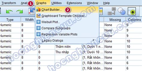 Vẽ đồ Thị Biểu đồ Chart Builder Trong Spss Hnc