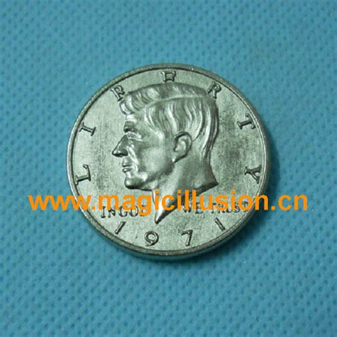Expanded Quarter Shell Coin Magic Apparatus ，expanded Shell Half Dollar