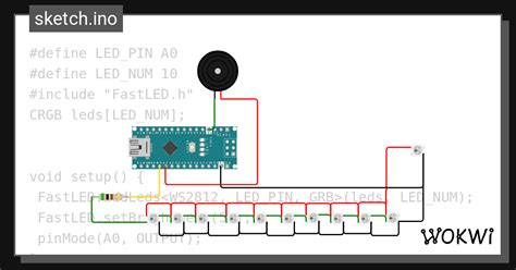 Buzzer Tractor Millis 2812 Potentometr Wokwi Esp32 Stm32 Arduino