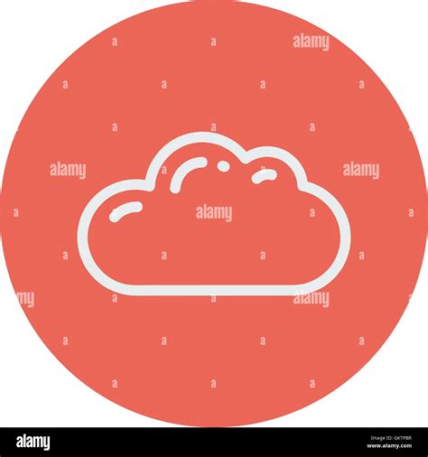 Cloud Thin Line Icon Stock Vector Image And Art Alamy