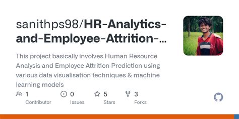 Github Sanithps98hr Analytics And Employee Attrition Prediction This Project Basically