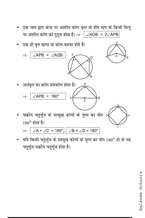 Circles Class 9 Notes Pdf वृत के नोट्स All Important Notes