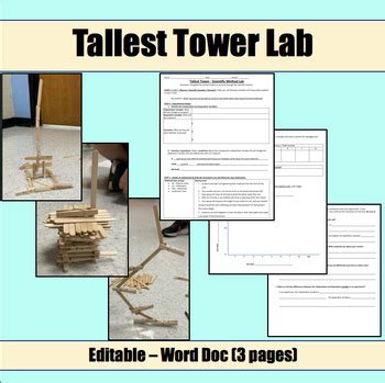 Tallest Tower Scientific Method Lab By Breanna McKenzie TPT