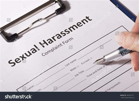 Sexual Harassment Complaint Form Stock Photo Shutterstock