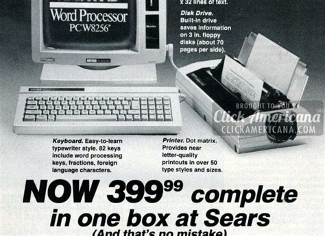 The Easy To Use Amstrad Word Processor 1987 Click Americana
