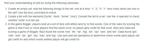 Solved Test Your Understanding Of Sets By Trying The Chegg