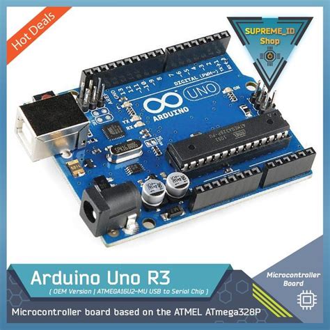 Jual Arduino Uno R3 Dip Atmega328p Atmega16u2 Oem Ori Design Compactible Shopee Indonesia