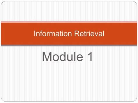 Information Retrieval 02 Ppt