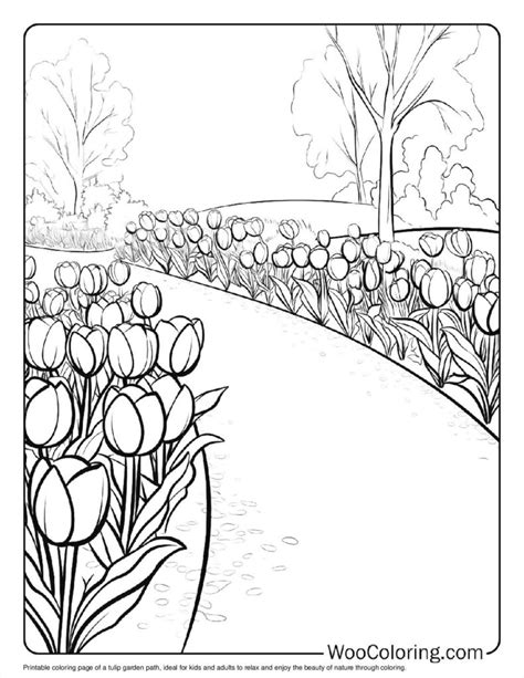 100 Tulip Coloring Pages Free Pdf To Print Woo Coloring