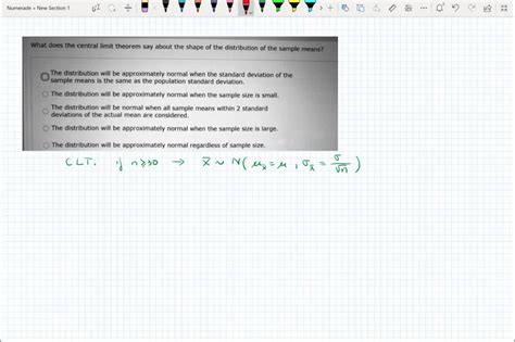 Solved What Does The Central Limit Theorem Say How Does It Relate To