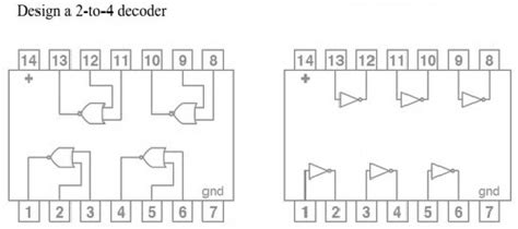 solved design a 2 to 4 decoder