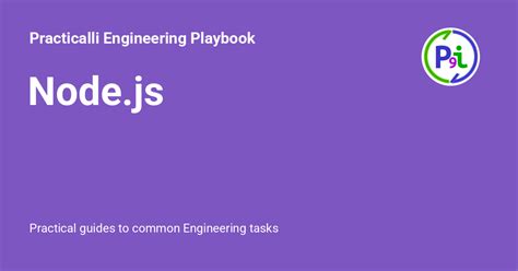 Nodejs Practicalli Engineering Playbook