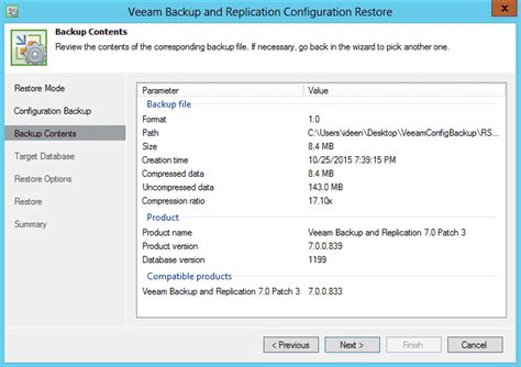 Performing A Database Restore With Veeam Configuration Backup InterWorks
