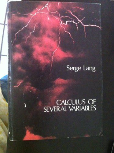 Calculus Of Several Variables Serge Lang 9780201042245 AbeBooks