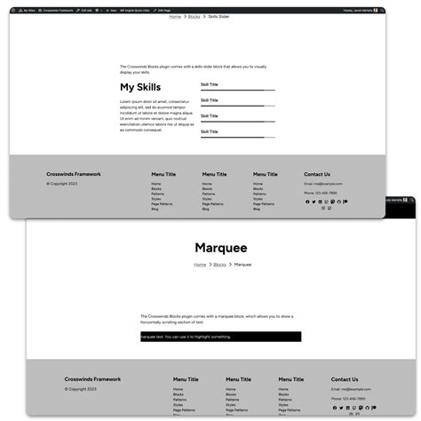 Crosswinds Blocks Crosswinds Framework