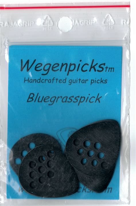 Wegen Bluegrass Pick 14mm Black Django Guitars Usa