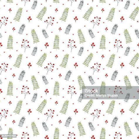 수채화 크리스마스 패턴 귀여운 매끄러운 질감 포장지 디자인 나무 장난감 겨우살이 및 기타 요소 메리 크리스마스 전통 장식 손으로