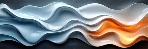 3d Surfaces With Undulating Waves And Dynamic Organic Motion Showcasing Smooth Textures Stock