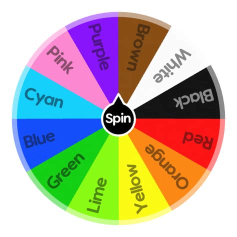 12 Colors Spin The Wheel Random Picker