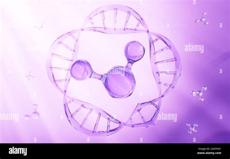 Circular Dna And Molecular Structure Skincare And Biomedical Concept