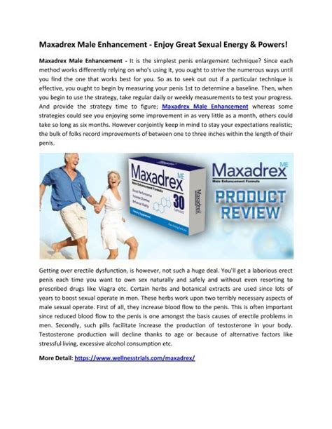Maxadrex Male Enhancement Boost Size Stamina And Sex Drive Easily