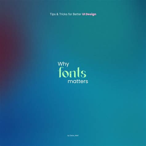 Jyotirmoy Mondal On Linkedin Fontpsychology Typography Uidesign Uxtips