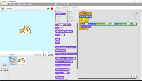 프로그래밍 고양이 캐릭터 걸어다니게 하기 지식in