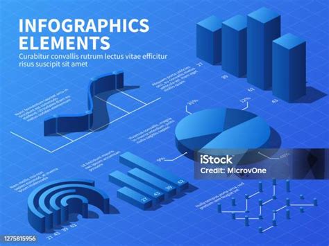 등분 메트릭 인포그래픽 3d 통계 그래프 및 성장 차트 백분율 다이어그램 비즈니스 프레젠테이션 벡터 인포그래픽 0명에 대한 스톡 벡터 아트 및 기타 이미지 Istock