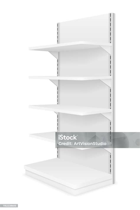 선반 선반 상점 거래 빈 템플릿 디자인 스톡 벡터 일러스트 가구에 대한 스톡 벡터 아트 및 기타 이미지 가구 공란 금속 Istock